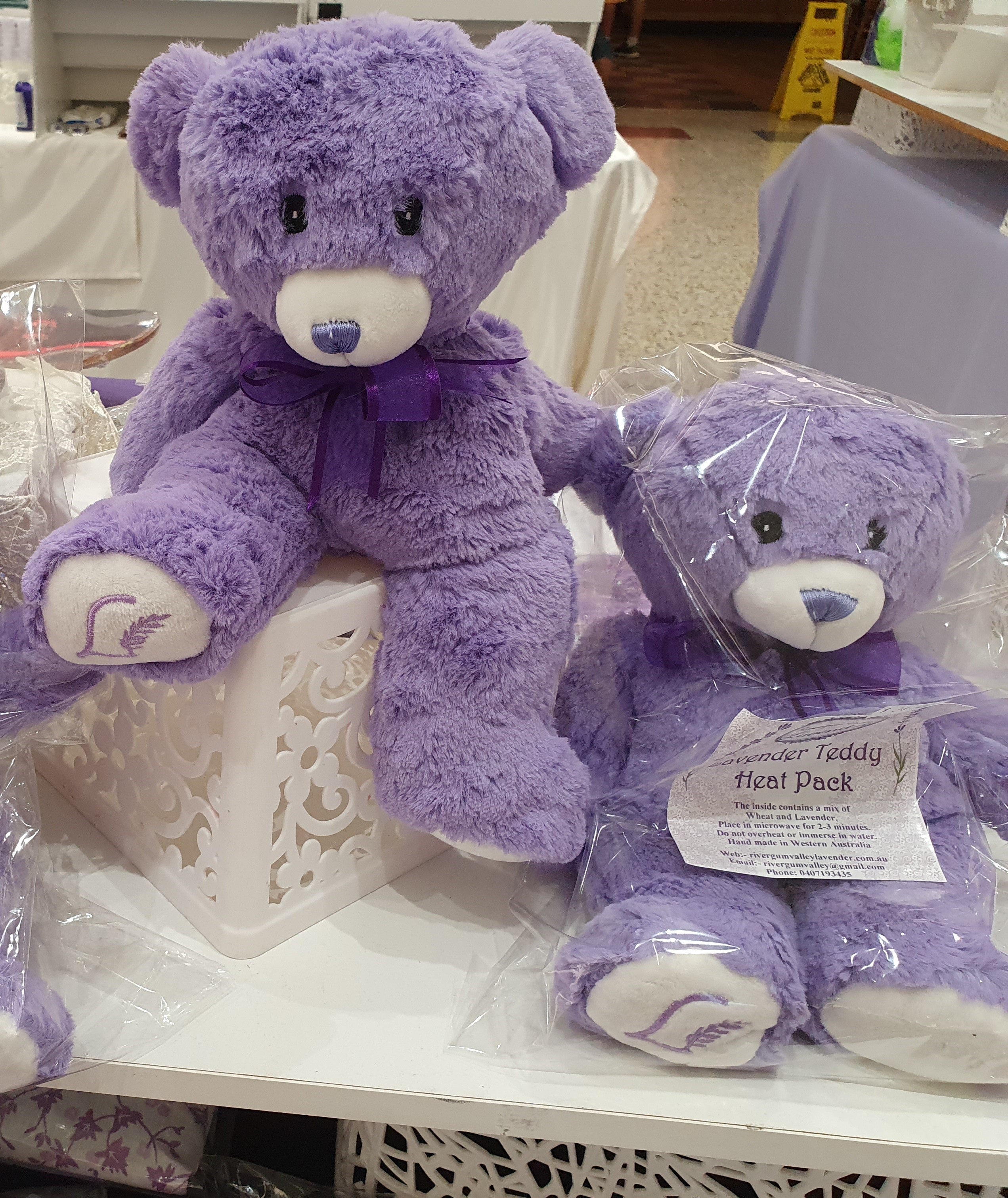 Heat Pack. Lavender Fluffy Teddy Bear for childeren. | Rivergum Valley ...